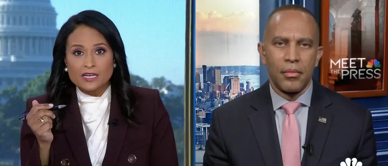 NBC HOST CONFRONTS JEFFRIES OVER BLAMING GOP FOR GOVERNMENT SHUTDOWN ...